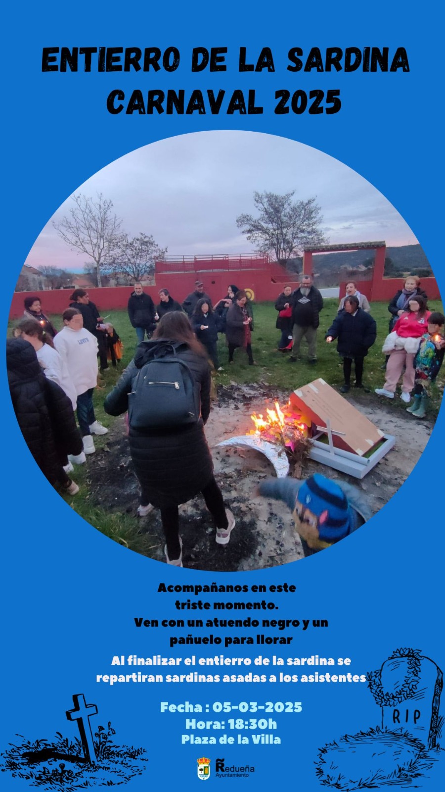 El entierro de la sardina pondrá fin al carvanal - Ayuntamiento de Redueña